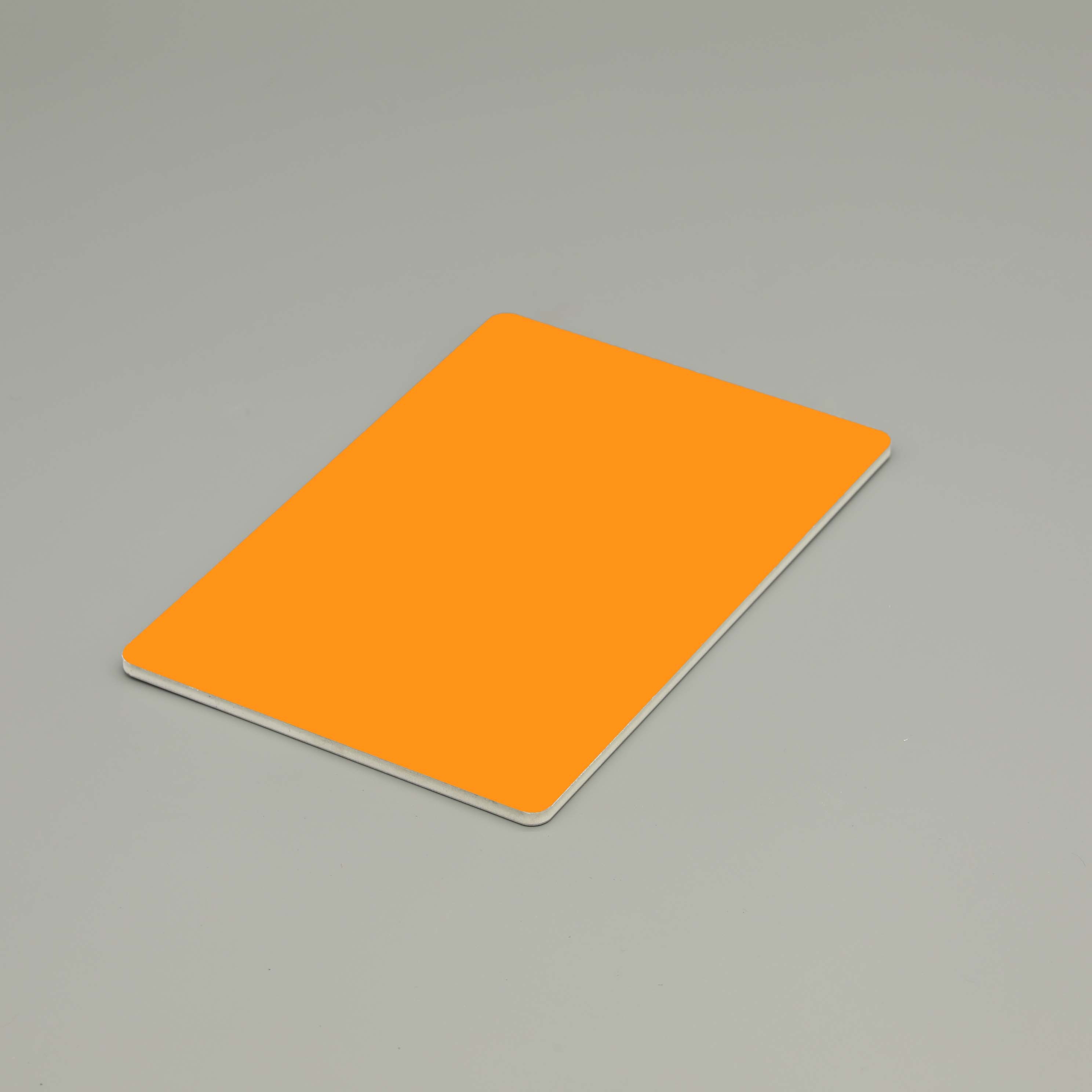 HDPE Panel Komposisi Aluminium Oranye yang Dapat Dibakar Kelas B1 ...